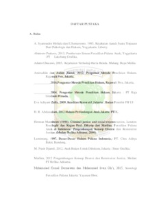 PELAKSANAAN DIVERSI PADA TAHAP PENUNTUTAN DI KEJAKSAAN NEGERI PARIAMAN TERHADAP TINDAK PIDANA ...